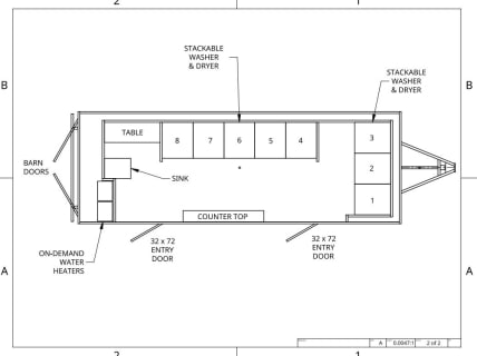Mobile Laundry Trailer: 8-Station Laundry | MO Great Dane / Total Trailers