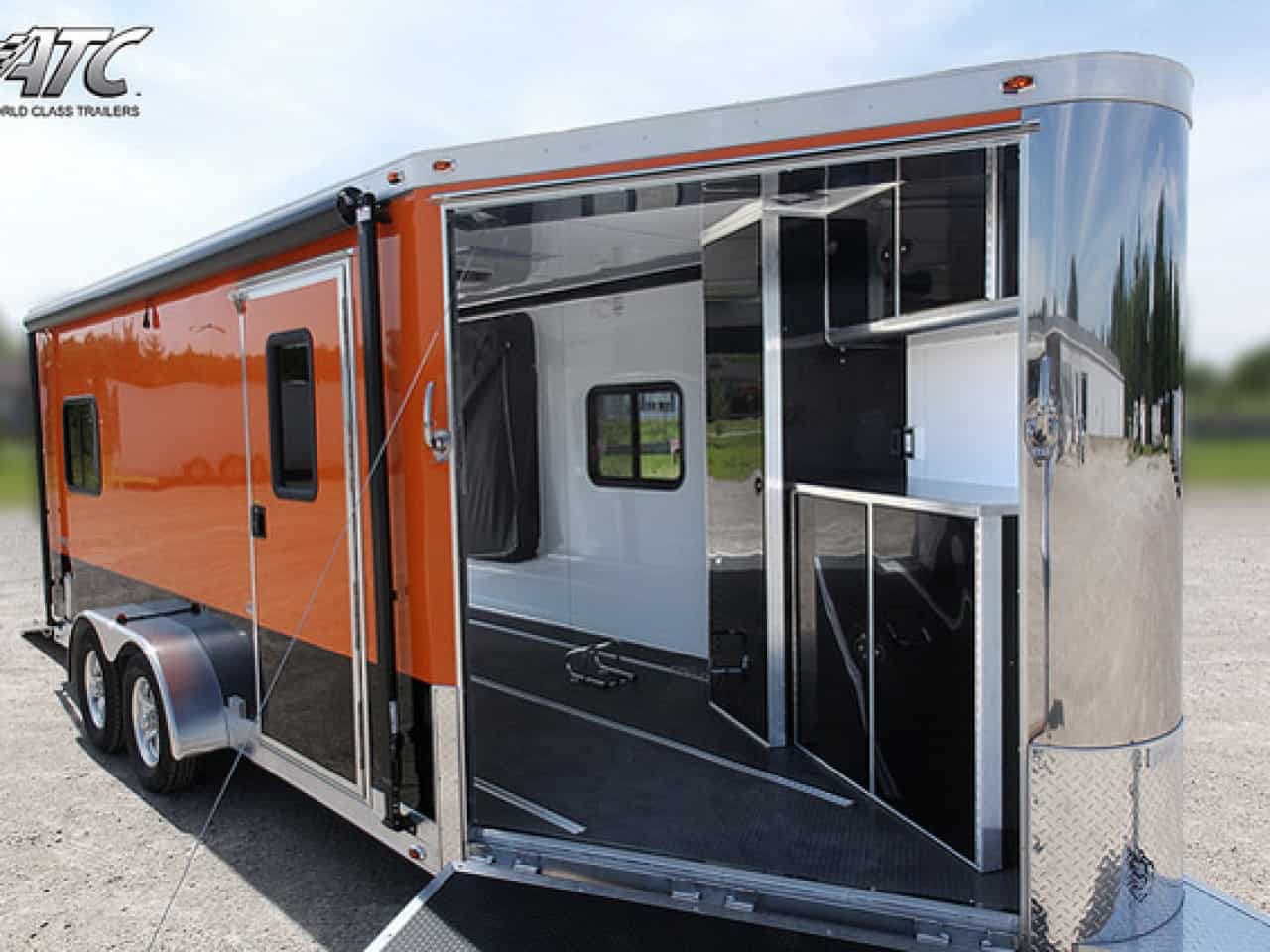 ATC Black & Orange Motorcycle Trailer | MO Great Dane / Total Trailers ...