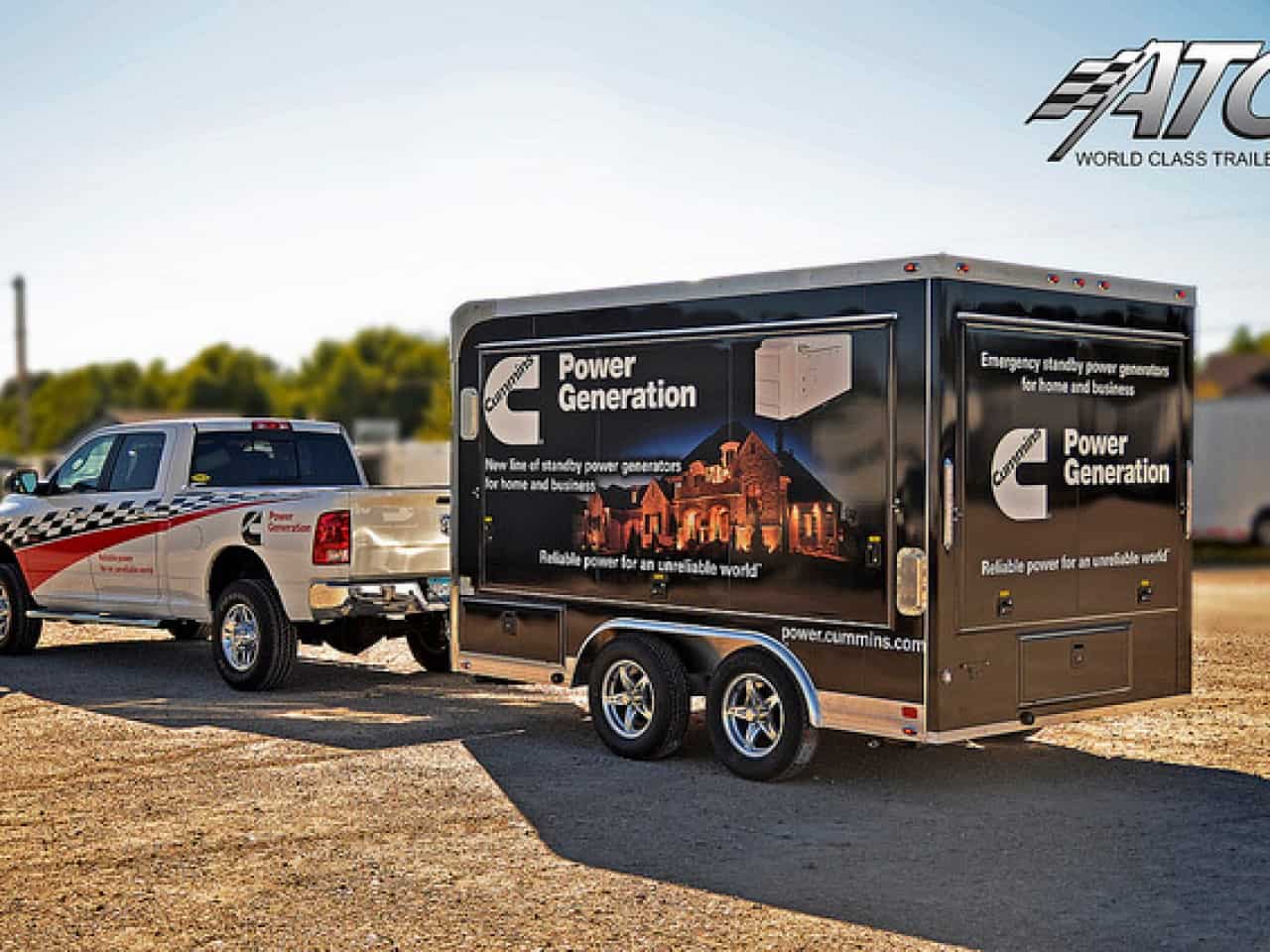 Mobile Marketing Trailer Graphics Wrap | MO Great Dane / Total Trailers ...