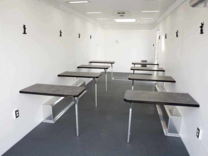 Mobile Classroom Trailer w/ Folding Desks - Custom | MO Great Dane ...