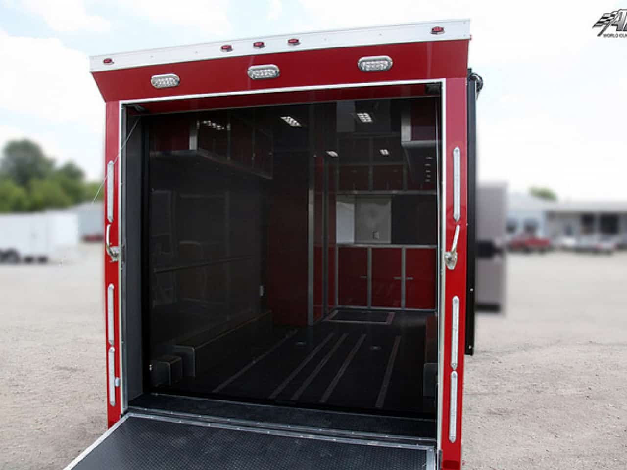 Red Color ATC Custom Motorcycle Trailers | MO Great Dane / Total ...