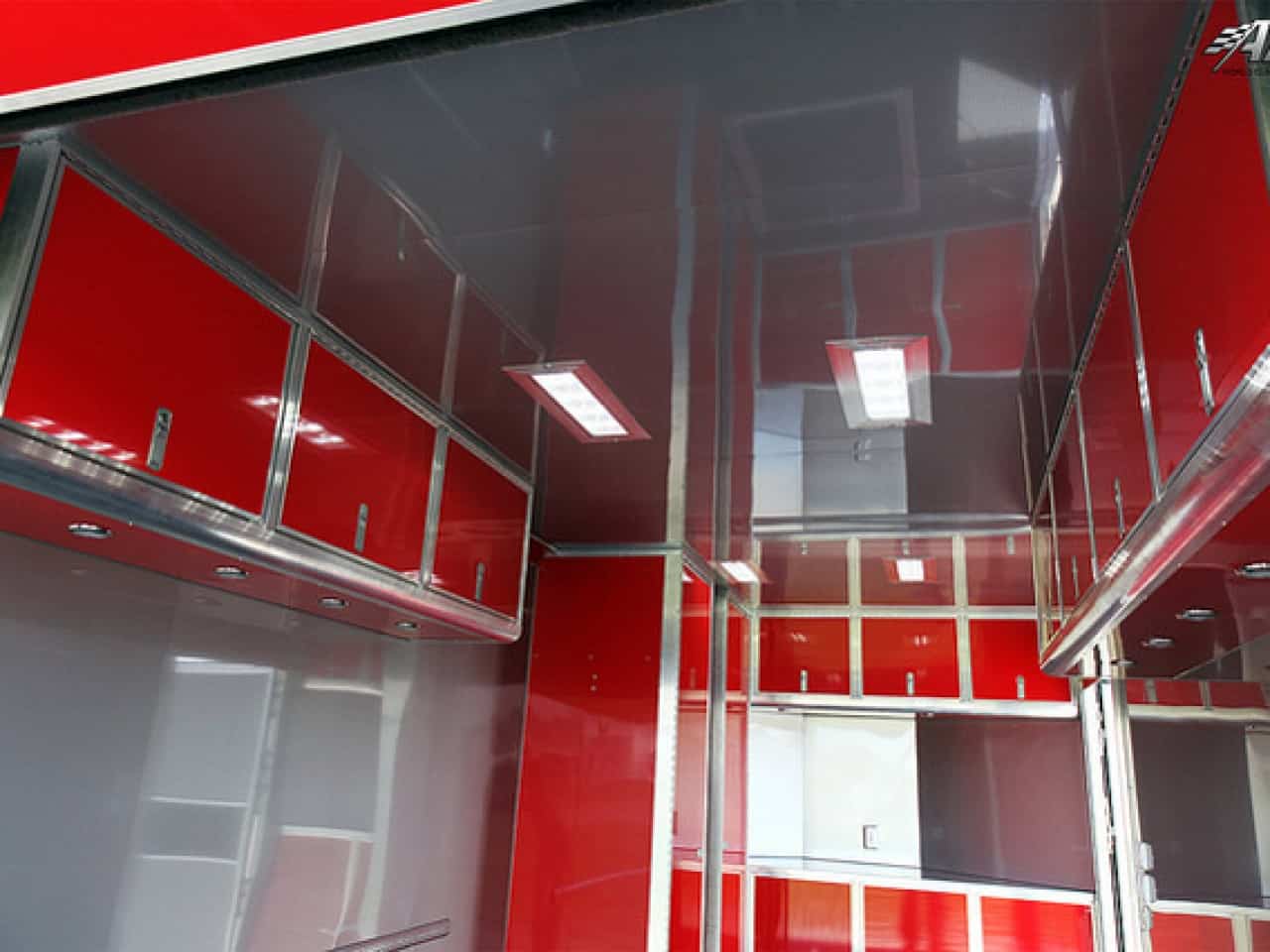 Red Color ATC Custom Motorcycle Trailers | MO Great Dane / Total ...