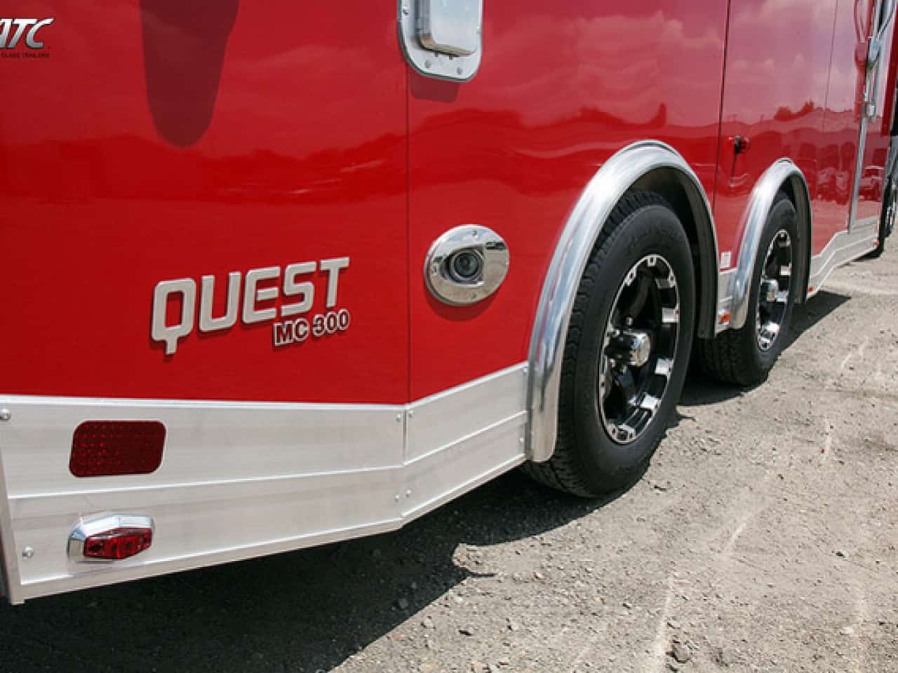 Red Color ATC Custom Motorcycle Trailers | MO Great Dane / Total ...