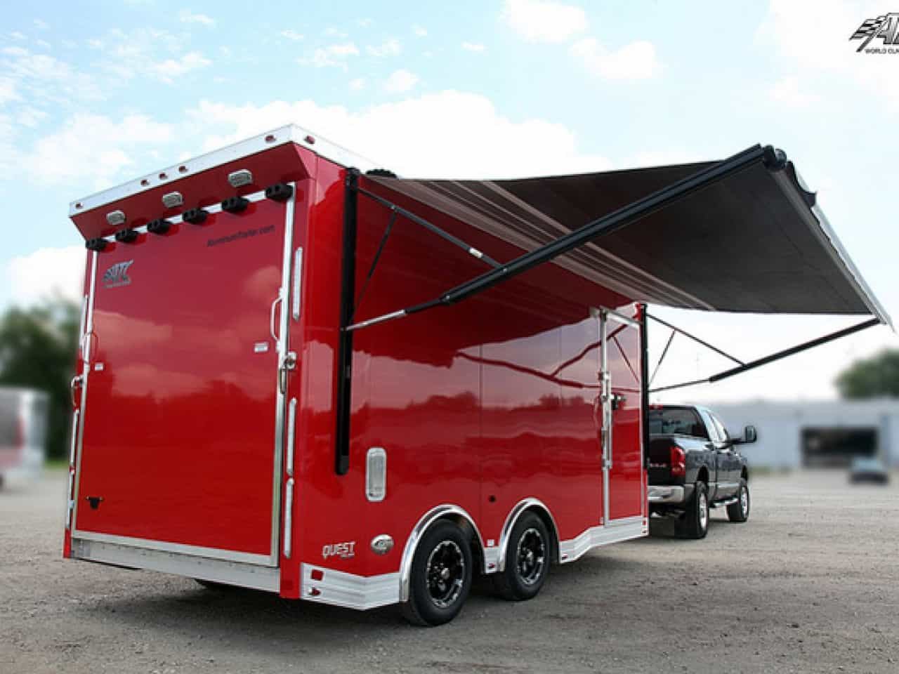 Red Color ATC Custom Motorcycle Trailers | MO Great Dane / Total ...